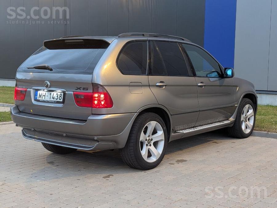 Grey BMW X5 2005 in Riga, with an engine capacity of 3.00 L and mileage of 363 thousand km for 4900 €, photo 5 on AUTOMOTO.COM.LV