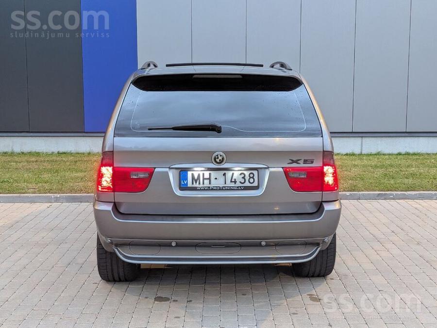 Grey BMW X5 2005 in Riga, with an engine capacity of 3.00 L and mileage of 363 thousand km for 4900 €, photo 6 on AUTOMOTO.COM.LV