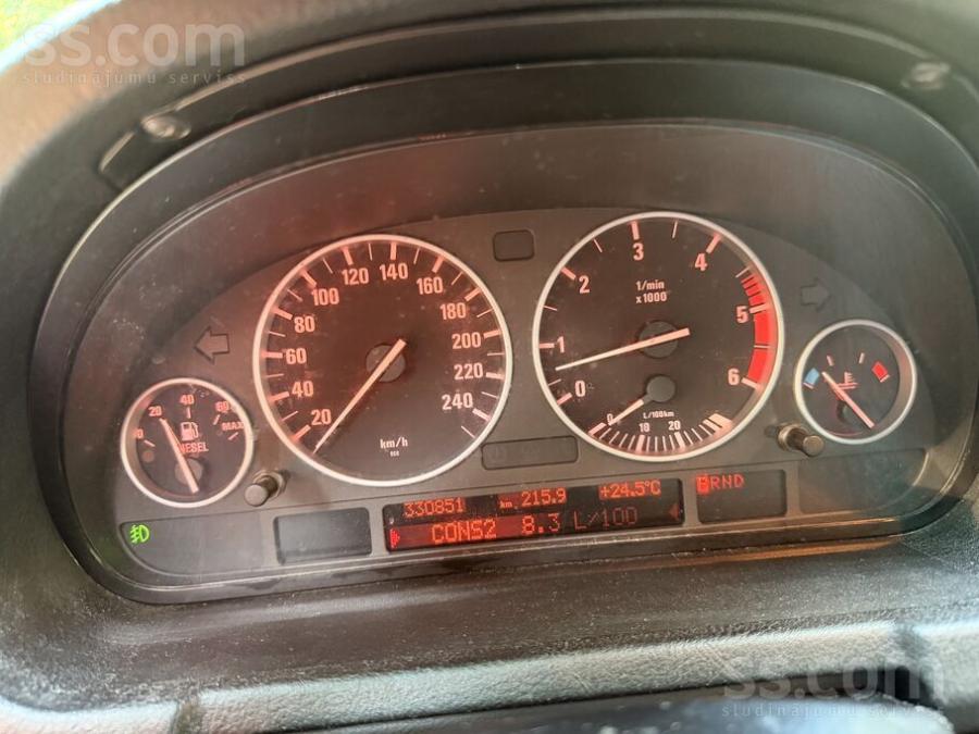 Pelēks BMW X5 2005 Jelgava, ar dzinēja tilpumu 3.00 L un nobraukumu 331 tūkst. km par 4750 €, foto 11 vietnē AUTOMOTO.COM.LV