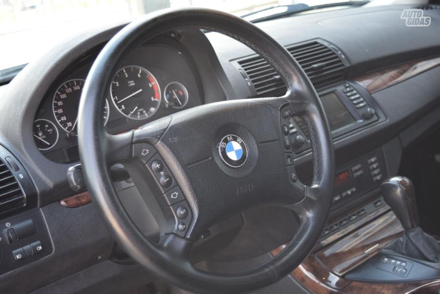Grey BMW X5 2005 in Vilnius, with an engine capacity of 3.00 L and mileage of 294 thousand km for 4750 €, photo 11 on AUTOMOTO.COM.LV