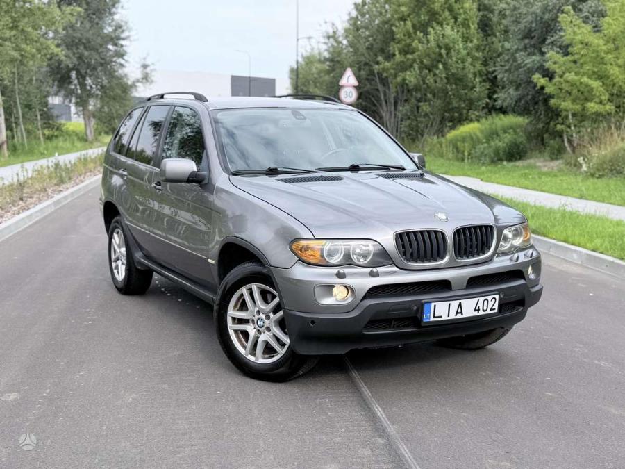 Pelēks BMW X5 2005 Viļņa, ar dzinēja tilpumu 2.98 L un nobraukumu 350 tūkst. km par 4400 €, foto 3 vietnē AUTOMOTO.COM.LV