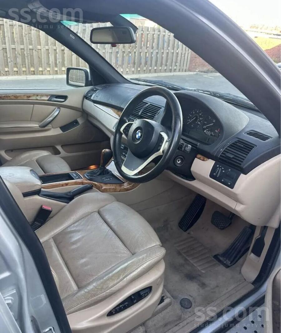Pelēks BMW X5 2005 Rīga, ar dzinēja tilpumu 3.00 L un nobraukumu 167 tūkst. km par 2300 €, foto 5 vietnē AUTOMOTO.COM.LV