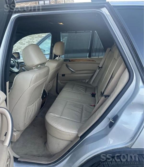 Grey BMW X5 2005 in Riga, with an engine capacity of 3.00 L and mileage of 167 thousand km for 2300 €, photo 5 on AUTOMOTO.COM.LV