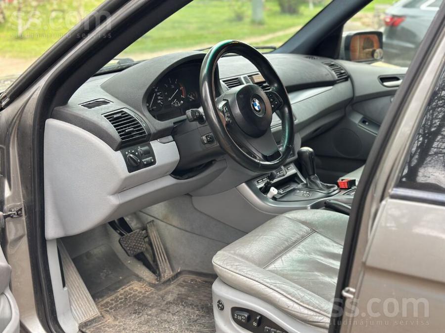 Pelēks BMW X5 2005 Rīga, ar dzinēja tilpumu 3.00 L un nobraukumu 330 tūkst. km par 4400 €, foto 6 vietnē AUTOMOTO.COM.LV