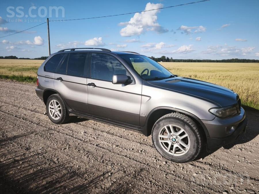 Pelēks BMW X5 2005 Aizkraukle, ar dzinēja tilpumu 3.00 L un nobraukumu 292 tūkst. km par 4950 €, foto 4 vietnē AUTOMOTO.COM.LV