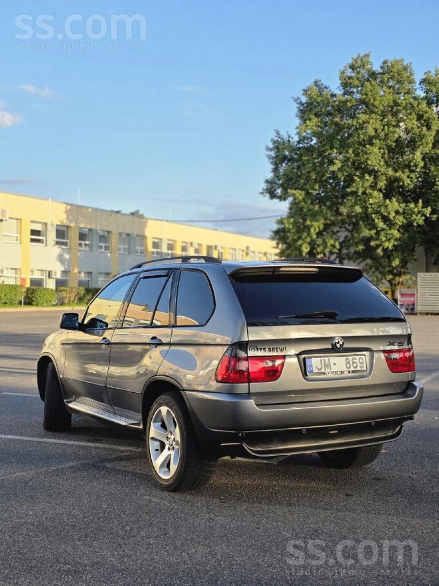 Pelēks BMW X5 2005 Rīga, ar dzinēja tilpumu 3.00 L un nobraukumu 342 tūkst. km par 7100 €, foto 4 vietnē AUTOMOTO.COM.LV