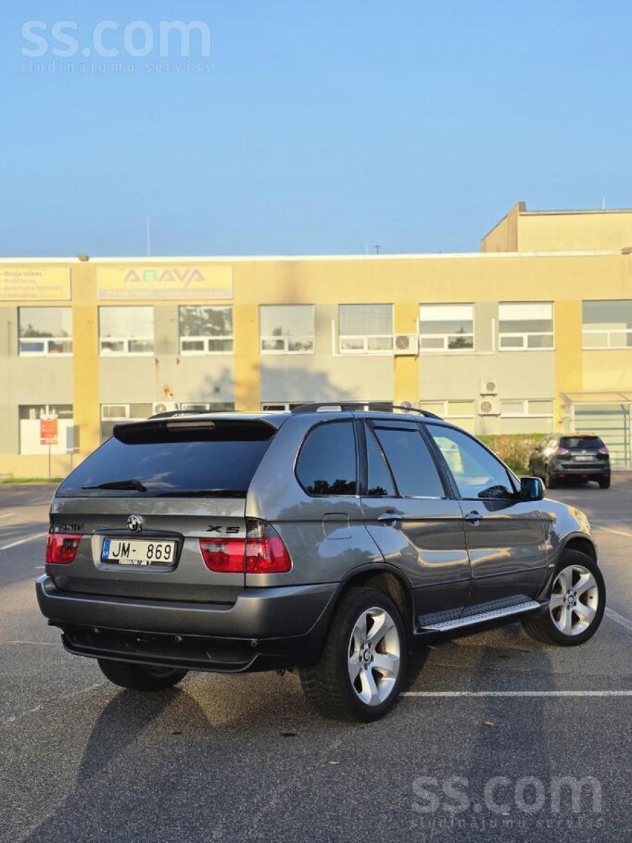 Pelēks BMW X5 2005 Rīga, ar dzinēja tilpumu 3.00 L un nobraukumu 342 tūkst. km par 7100 €, foto 5 vietnē AUTOMOTO.COM.LV