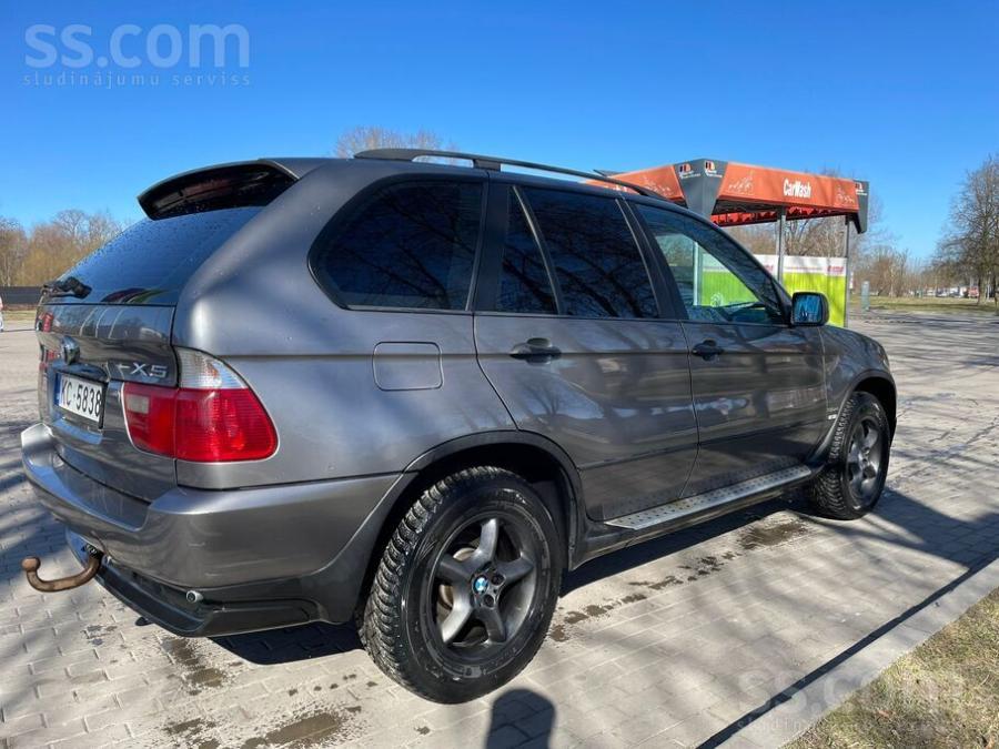 Pelēks BMW X5 2005 Rīga, ar dzinēja tilpumu 3.00 L un nobraukumu 360 tūkst. km par 5200 €, foto 4 vietnē AUTOMOTO.COM.LV