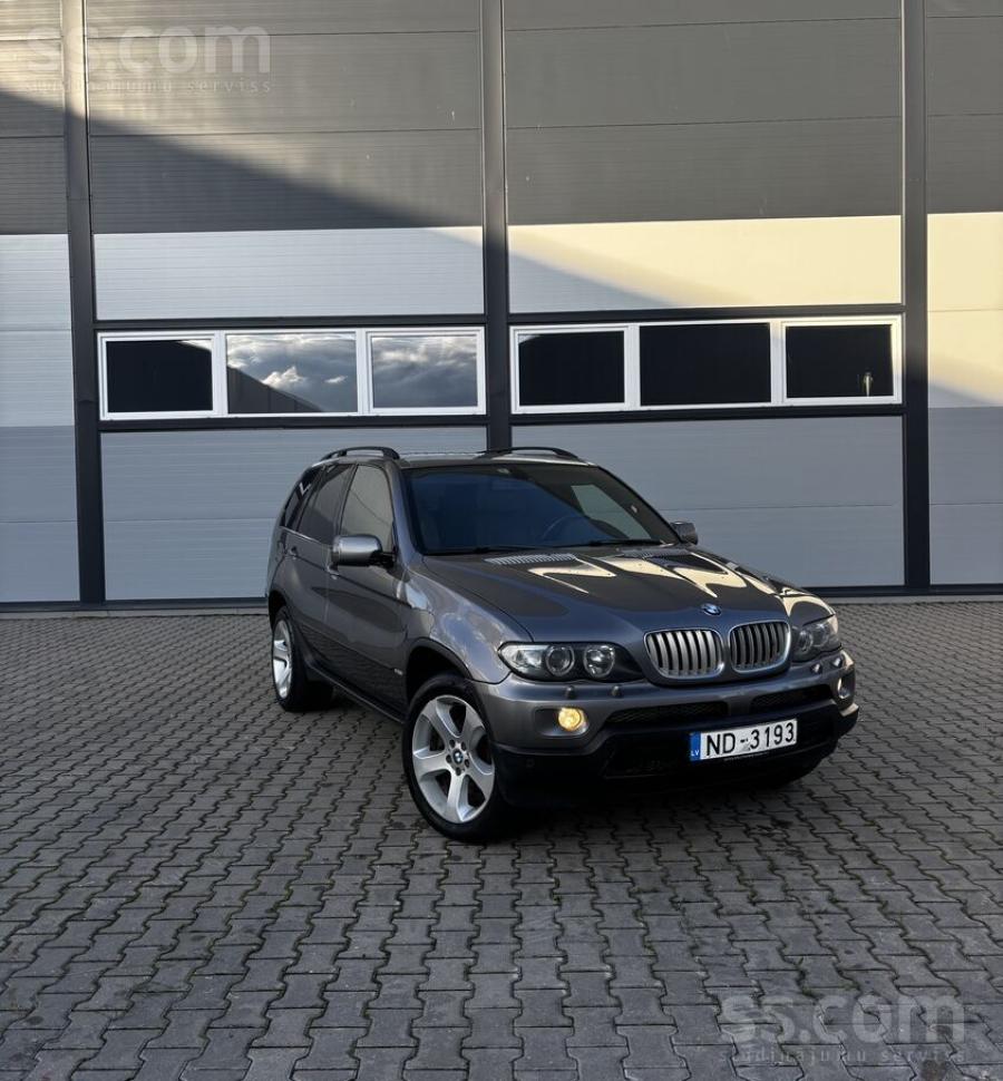 Grey BMW X5 2005 in Balvi, with an engine capacity of 3.00 L and mileage of 440 thousand km for 4450 €, photo 1 on AUTOMOTO.COM.LV