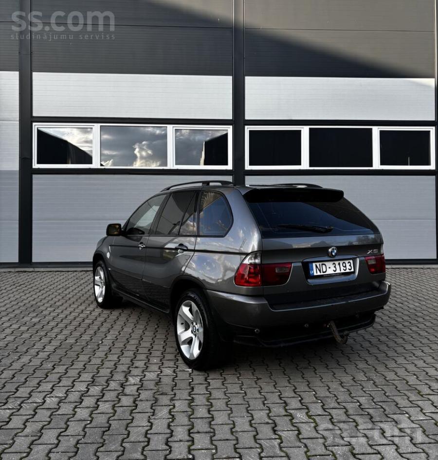 Grey BMW X5 2005 in Balvi, with an engine capacity of 3.00 L and mileage of 440 thousand km for 4450 €, photo 5 on AUTOMOTO.COM.LV