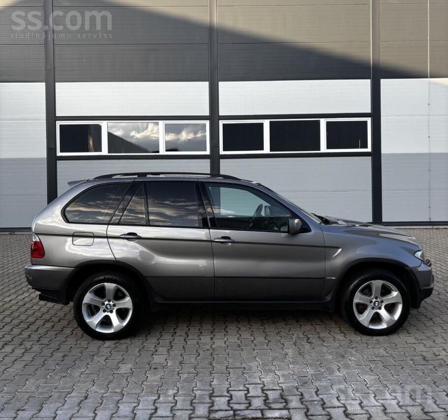 Grey BMW X5 2005 in Balvi, with an engine capacity of 3.00 L and mileage of 440 thousand km for 4450 €, photo 7 on AUTOMOTO.COM.LV