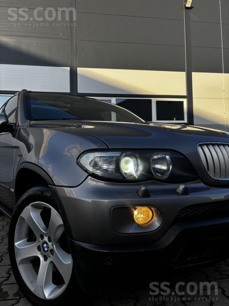 Grey BMW X5 2005 in Balvi, with an engine capacity of 3.00 L and mileage of 440 thousand km for 4450 €, photo 8 on AUTOMOTO.COM.LV