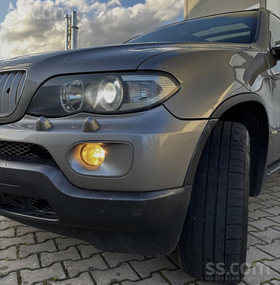 Grey BMW X5 2005 in Balvi, with an engine capacity of 3.00 L and mileage of 440 thousand km for 4450 €, photo 9 on AUTOMOTO.COM.LV