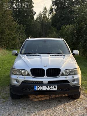 Grey BMW X5 2005 in Riga, with an engine capacity of 3.00 L and mileage of 381 thousand km for 2200 €, photo  on AUTOMOTO.COM.LV