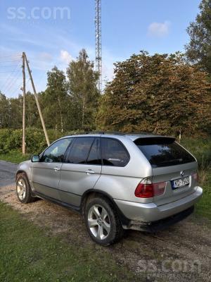 Grey BMW X5 2005 in Riga, with an engine capacity of 3.00 L and mileage of 381 thousand km for 2200 €, photo 5 on AUTOMOTO.COM.LV