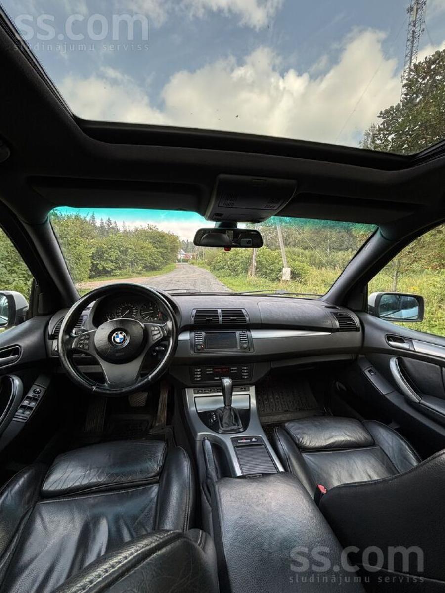 Grey BMW X5 2005 in Riga, with an engine capacity of 3.00 L and mileage of 381 thousand km for 2200 €, photo 9 on AUTOMOTO.COM.LV