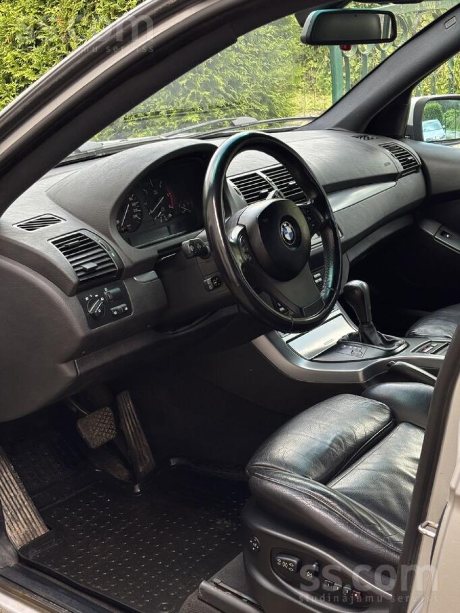 Grey BMW X5 2005 in Riga, with an engine capacity of 3.00 L and mileage of 381 thousand km for 2200 €, photo 14 on AUTOMOTO.COM.LV