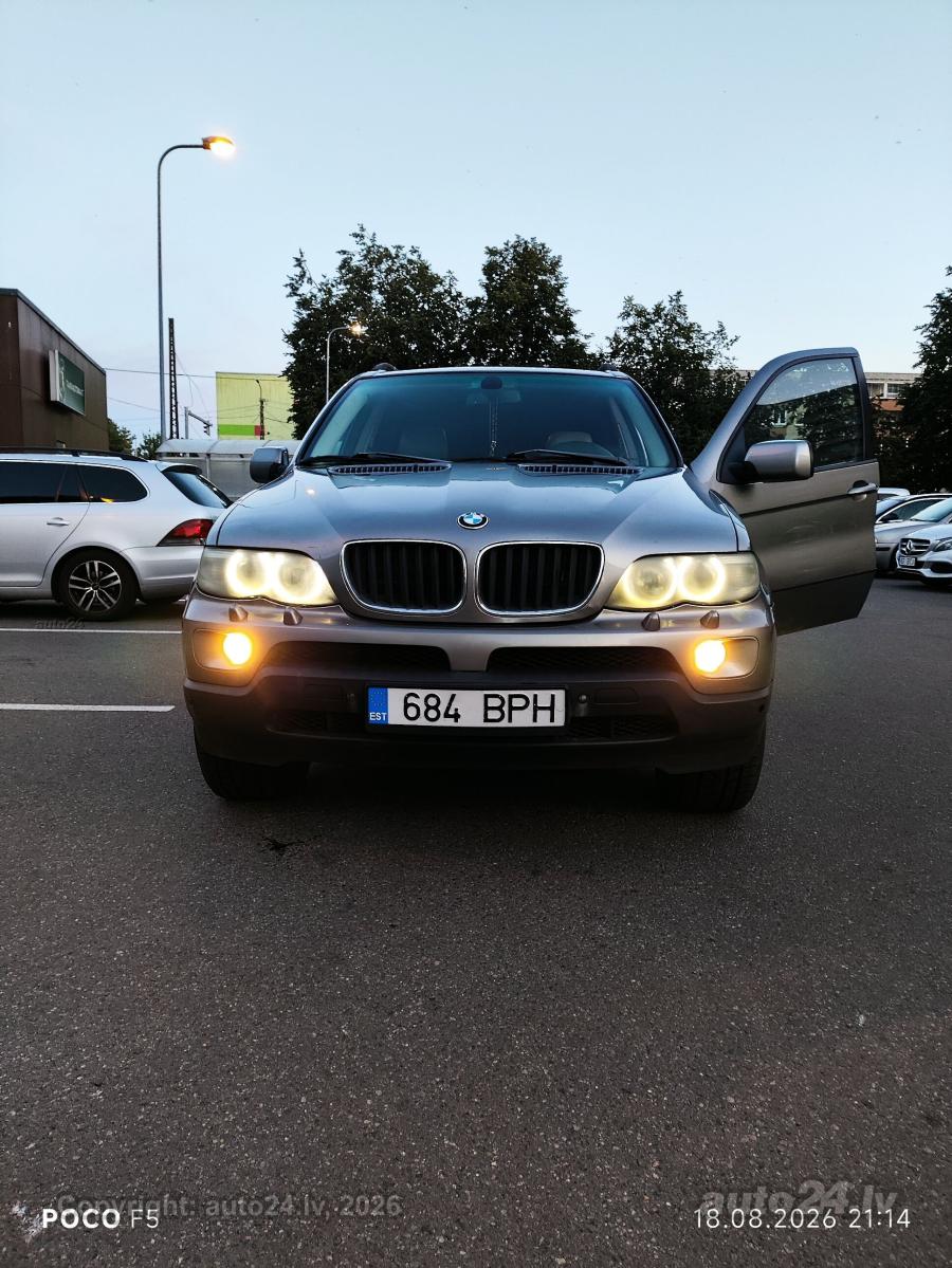 Pelēks BMW X5 2005 Tallina, ar dzinēja tilpumu 3.00 L un nobraukumu 280 tūkst. km par 3999 €, foto 1 vietnē AUTOMOTO.COM.LV