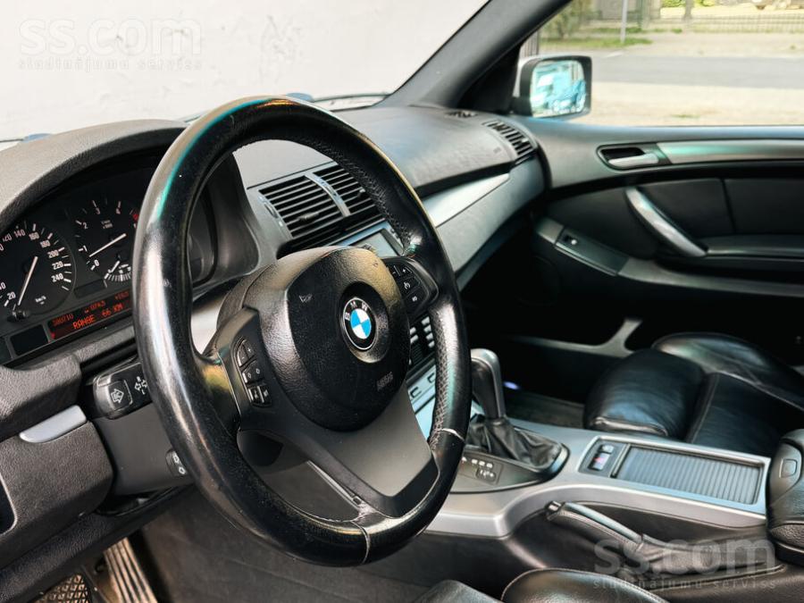 Grey BMW X5 2005 in Riga, with an engine capacity of 3.00 L and mileage of 380 thousand km for 3290 €, photo 16 on AUTOMOTO.COM.LV
