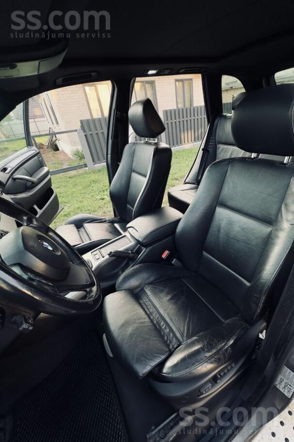 Grey BMW X5 2005 in Daugavpils, with an engine capacity of 3.00 L and mileage of 293 thousand km for 4900 €, photo 9 on AUTOMOTO.COM.LV