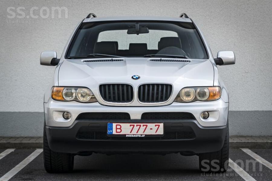 Grey BMW X5 2005 in Riga, with an engine capacity of 3.00 L and mileage of 352 thousand km for 4150 €, photo 3 on AUTOMOTO.COM.LV