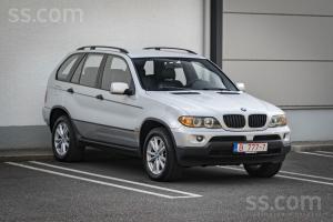 Grey BMW X5 2005 in Riga, with an engine capacity of 3.00 L and mileage of 352 thousand km for 4150 €, photo 4 on AUTOMOTO.COM.LV