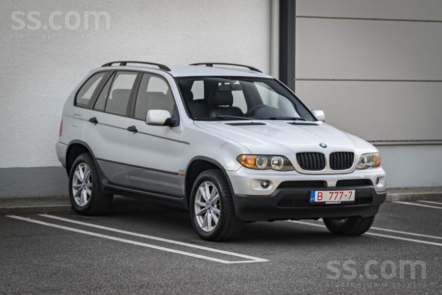 Grey BMW X5 2005 in Riga, with an engine capacity of 3.00 L and mileage of 352 thousand km for 4150 €, photo 4 on AUTOMOTO.COM.LV