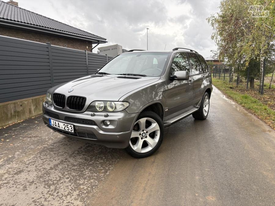 Pelēks BMW X5 2005 Kauņa, ar dzinēja tilpumu 3.00 L un nobraukumu 475 tūkst. km par 4200 €, foto 1 vietnē AUTOMOTO.COM.LV