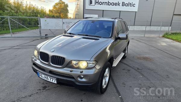 Pelēks BMW X5 2005 Rīga, ar dzinēja tilpumu 3.00 L un nobraukumu 350 tūkst. km par 5950 €, foto 1 vietnē AUTOMOTO.COM.LV
