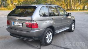 Pelēks BMW X5 2005 Rīga, ar dzinēja tilpumu 3.00 L un nobraukumu 350 tūkst. km par 5950 €, foto 6 vietnē AUTOMOTO.COM.LV
