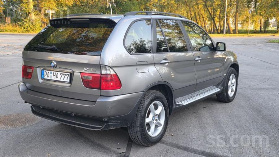 Pelēks BMW X5 2005 Rīga, ar dzinēja tilpumu 3.00 L un nobraukumu 350 tūkst. km par 5950 €, foto 6 vietnē AUTOMOTO.COM.LV