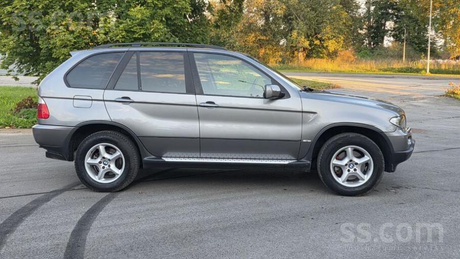 Pelēks BMW X5 2005 Rīga, ar dzinēja tilpumu 3.00 L un nobraukumu 350 tūkst. km par 5950 €, foto 7 vietnē AUTOMOTO.COM.LV