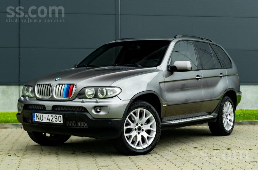 Pelēks BMW X5 2006 Rīga, ar dzinēja tilpumu 3.00 L un nobraukumu 358 tūkst. km par 5990 €, foto 1 vietnē AUTOMOTO.COM.LV