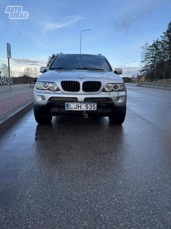 Grey BMW X5 2006 in Zarasai, with an engine capacity of 3.00 L and mileage of 300 thousand km for 5500 €, photo 2 on AUTOMOTO.COM.LV