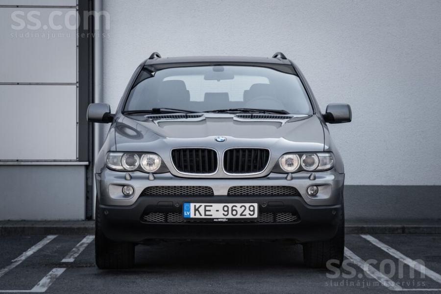 Grey BMW X5 2006 in Riga, with an engine capacity of 3.00 L and mileage of 345 thousand km for 5990 €, photo 3 on AUTOMOTO.COM.LV