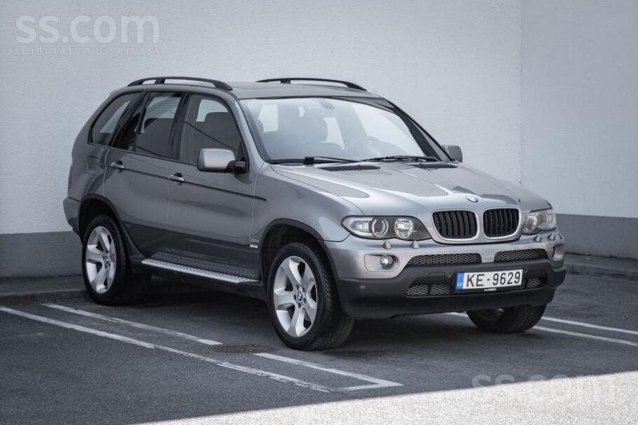 Grey BMW X5 2006 in Riga, with an engine capacity of 3.00 L and mileage of 345 thousand km for 5990 €, photo 4 on AUTOMOTO.COM.LV