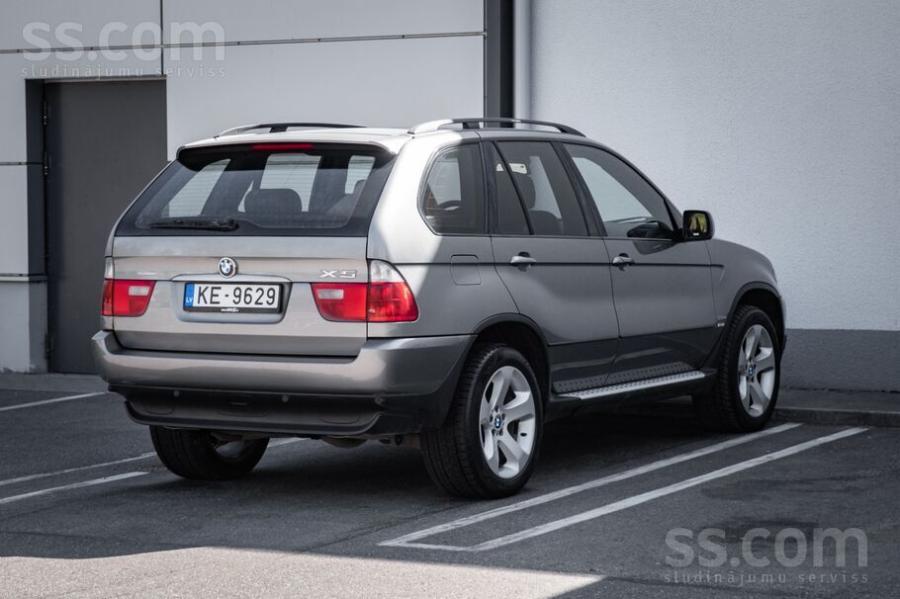 Grey BMW X5 2006 in Riga, with an engine capacity of 3.00 L and mileage of 345 thousand km for 5990 €, photo 5 on AUTOMOTO.COM.LV