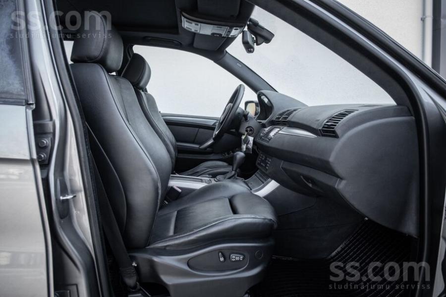 Grey BMW X5 2006 in Riga, with an engine capacity of 3.00 L and mileage of 345 thousand km for 5990 €, photo 13 on AUTOMOTO.COM.LV