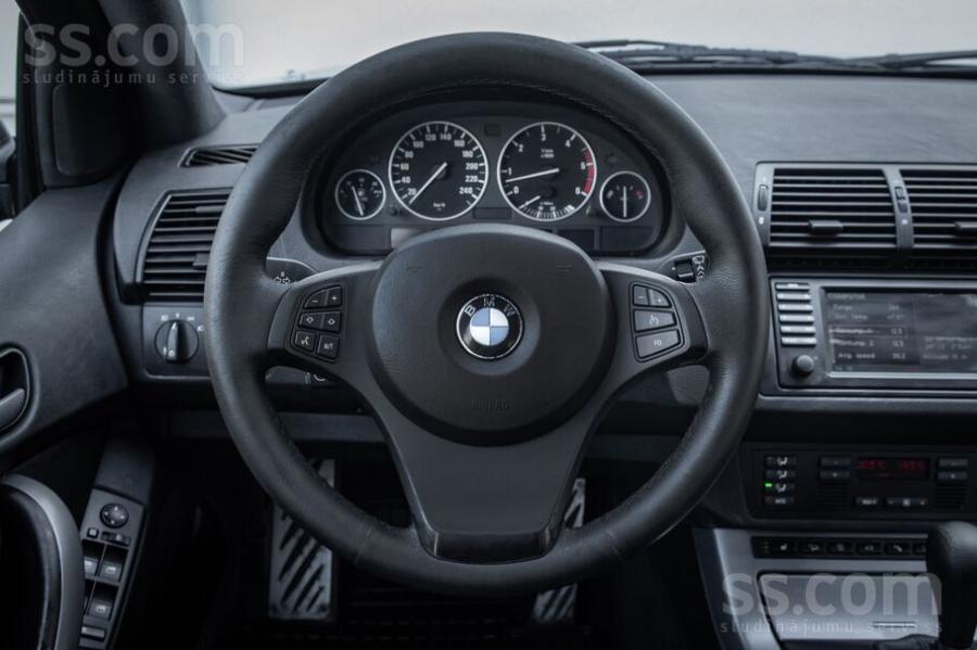 Grey BMW X5 2006 in Riga, with an engine capacity of 3.00 L and mileage of 345 thousand km for 5990 €, photo 16 on AUTOMOTO.COM.LV