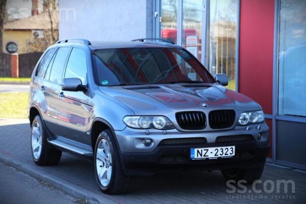 Grey BMW X5 2006 in Riga, with an engine capacity of 3.00 L and mileage of 390 thousand km for 6995 €, photo 4 on AUTOMOTO.COM.LV