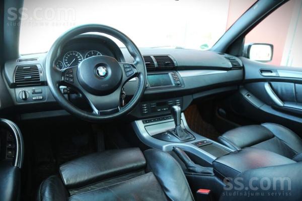 Grey BMW X5 2006 in Riga, with an engine capacity of 3.00 L and mileage of 390 thousand km for 6995 €, photo 7 on AUTOMOTO.COM.LV
