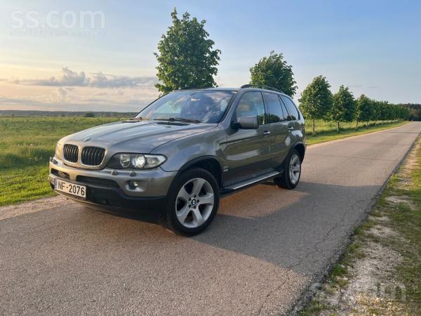 Pelēks BMW X5 2006 Rīga, ar dzinēja tilpumu 3.00 L un nobraukumu 346 tūkst. km par 5600 €, foto 1 vietnē AUTOMOTO.COM.LV
