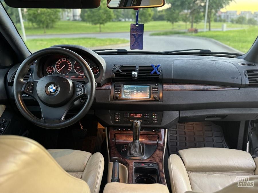 Grey BMW X5 2006 in Vilnius, with an engine capacity of 4.40 L and mileage of 197 thousand km for 4000 €, photo 15 on AUTOMOTO.COM.LV