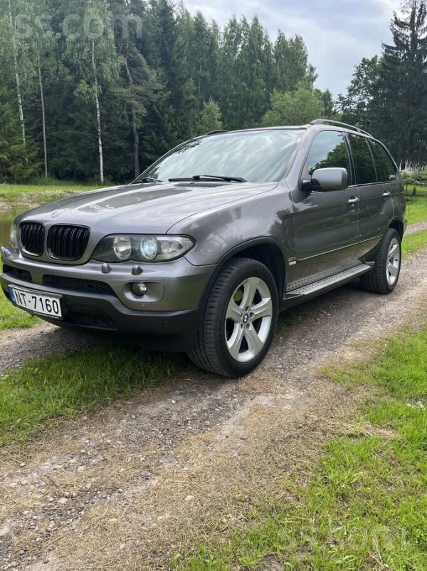 Pelēks BMW X5 2006 Jēkabpils, ar dzinēja tilpumu 3.00 L un nobraukumu 422 tūkst. km par 4000 €, foto 1 vietnē AUTOMOTO.COM.LV