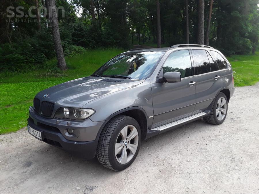 Grey BMW X5 2006 in Riga, with an engine capacity of 3.00 L and mileage of 290 thousand km for 6000 €, photo 1 on AUTOMOTO.COM.LV