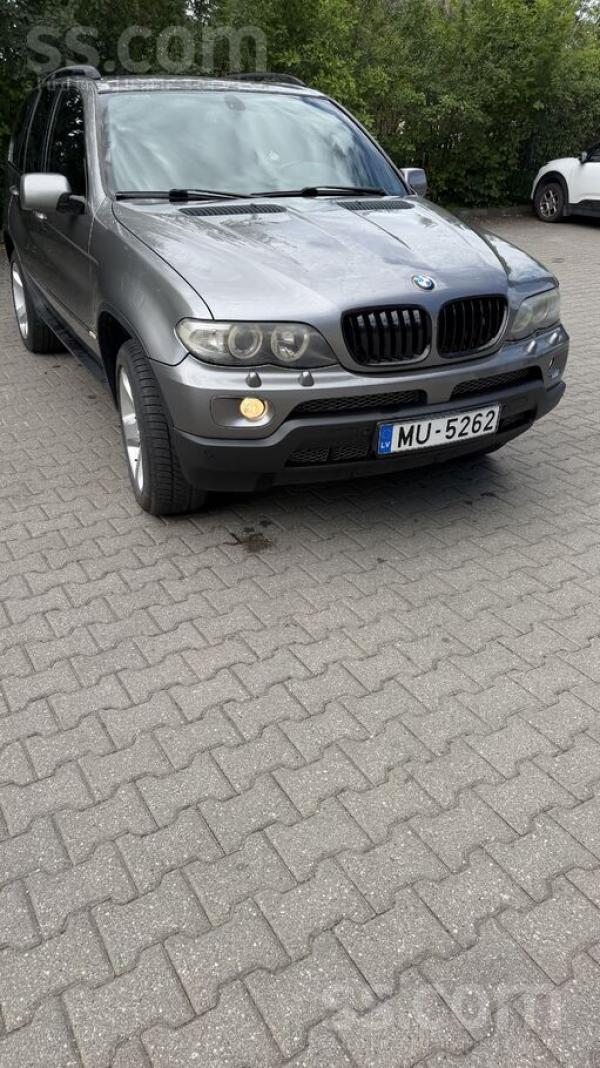 Grey BMW X5 2006 in Valmiera, with an engine capacity of 3.00 L and mileage of 307 thousand km for 5600 €, photo 7 on AUTOMOTO.COM.LV