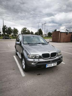 Pelēks BMW X5 2006 Šauļi, ar dzinēja tilpumu 2.99 L un nobraukumu 281 tūkst. km par 4200 €, foto  vietnē AUTOMOTO.COM.LV