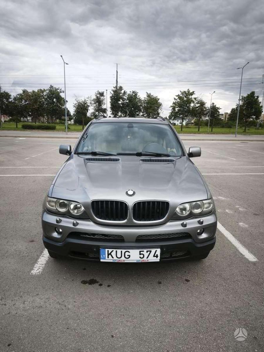 Pelēks BMW X5 2006 Šauļi, ar dzinēja tilpumu 2.99 L un nobraukumu 281 tūkst. km par 4200 €, foto 3 vietnē AUTOMOTO.COM.LV