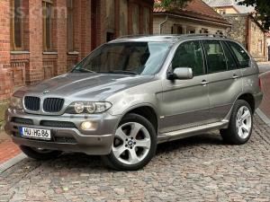 Pelēks BMW X5 2006 Cēsis, ar dzinēja tilpumu 3.00 L un nobraukumu 365 tūkst. km par 3990 €, foto  vietnē AUTOMOTO.COM.LV