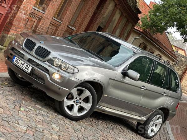 Pelēks BMW X5 2006 Cēsis, ar dzinēja tilpumu 3.00 L un nobraukumu 365 tūkst. km par 3990 €, foto 4 vietnē AUTOMOTO.COM.LV